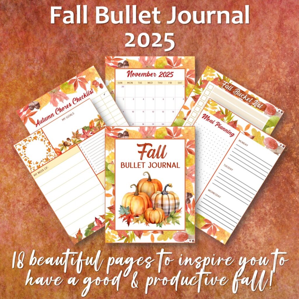 Fall Bullet Journal 2025 - Journals & Planners, Oh My!