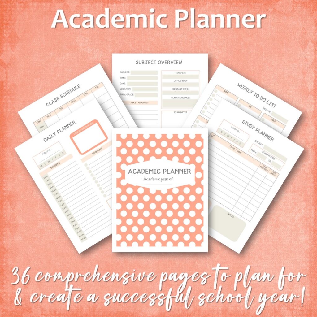 Academic Planner - Journals & Planners, Oh My!