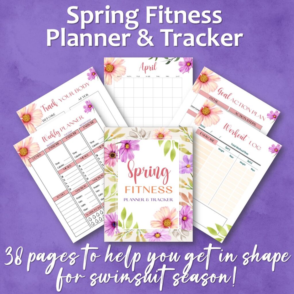 Spring Fitness Planner & Tracker - Journals & Planners, Oh My!